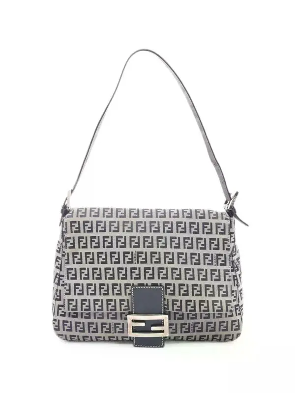 Fendi Zucchino Mamma Baguette Shoulder Bag