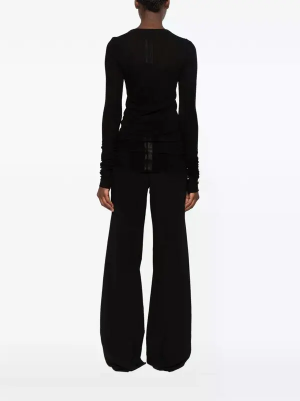 Rick Owens Ribbed Knit Long Sleeve T-shirt
