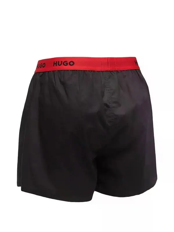 Hugo Logo-waistband Woven Boxers Set