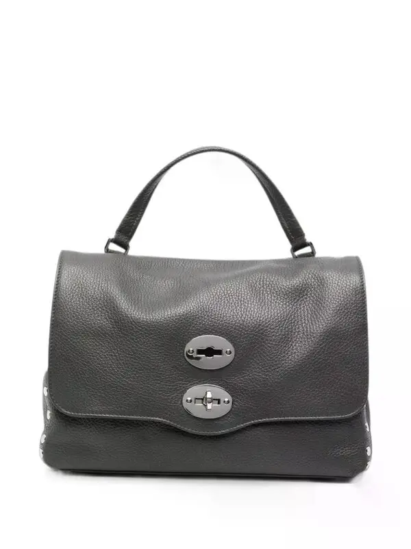 ZANELLATO Postina Stud-embellished Leather Tote Bag - Black