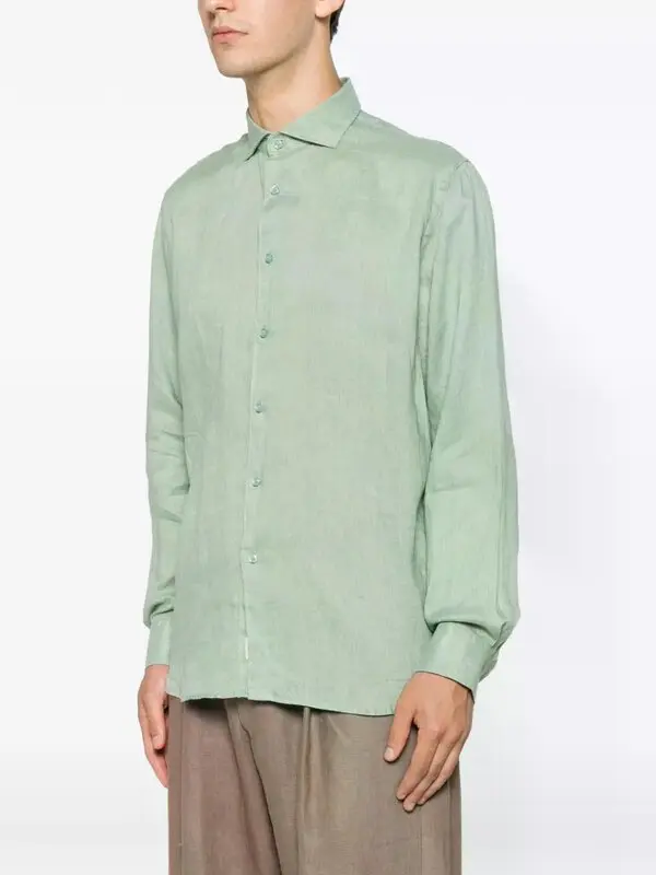 IMPURE Spread-collar Long-sleeve Shirt