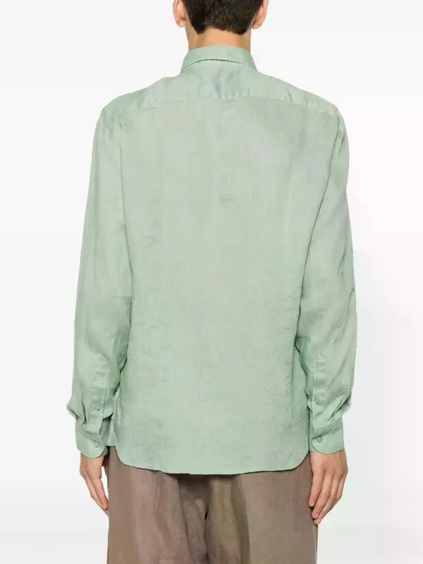 IMPURE Spread-collar Long-sleeve Shirt