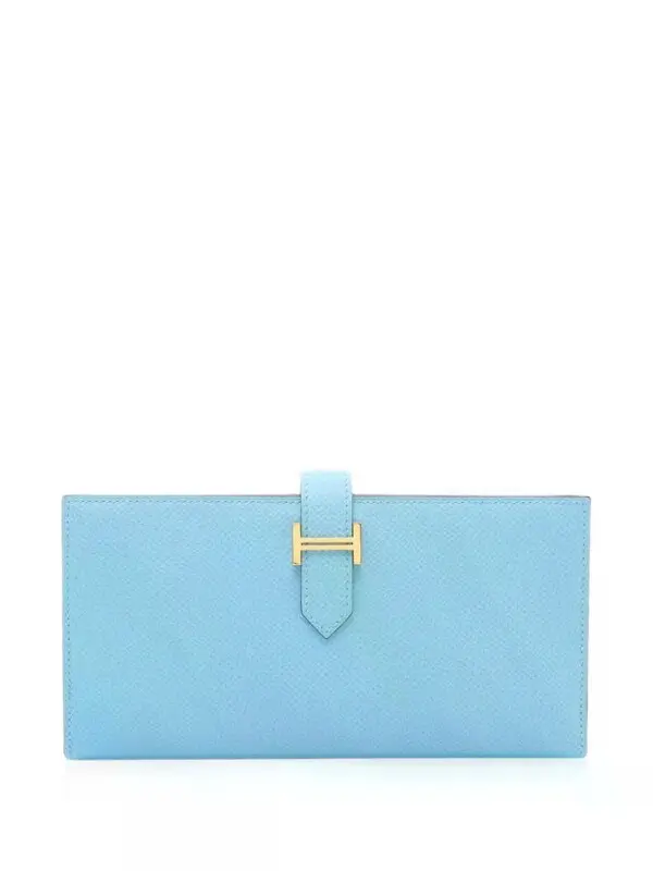 Hermès Béarn Soufflé Long Wallet - Blue