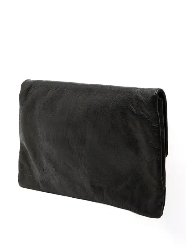 Balenciaga Lambskin Studded Motocross Classic Envelope Clutch Bag