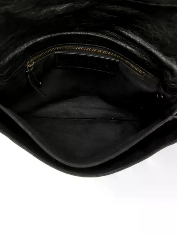 Balenciaga Lambskin Studded Motocross Classic Envelope Clutch Bag