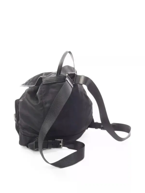 Prada 2000s Triangle-logo Buckle Backpack