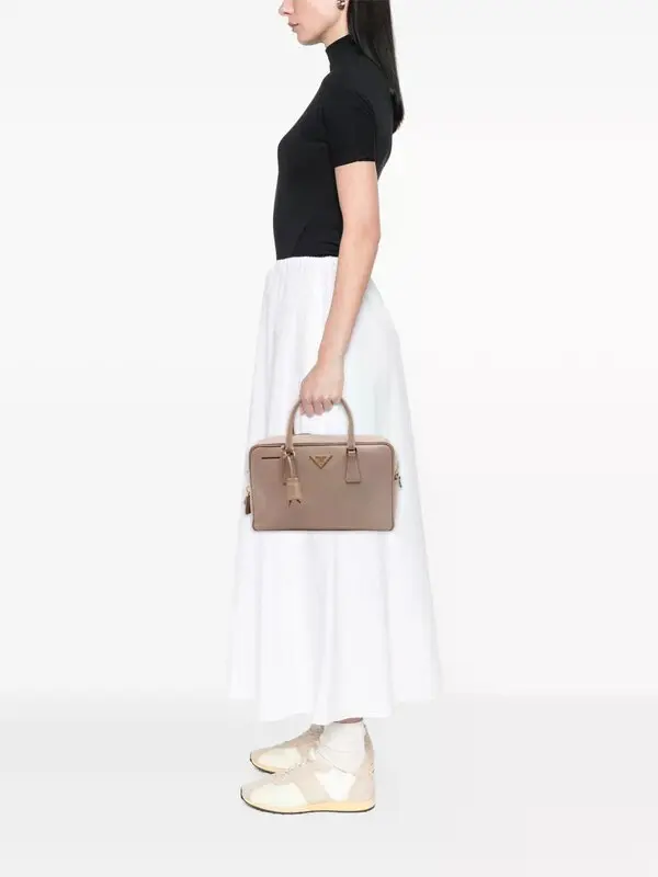 Prada 2010-2026 Saffiano Lux Bauletto Satchel