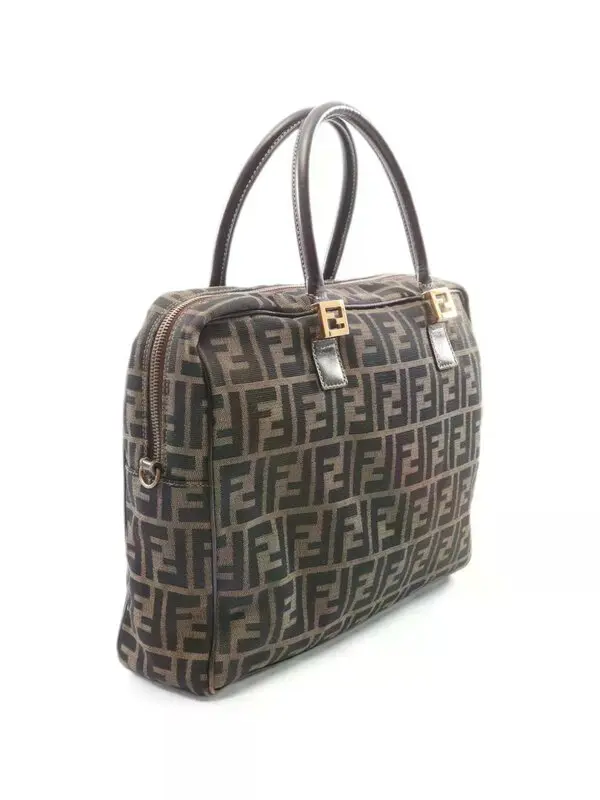 Fendi Zucca Briefcase - Black