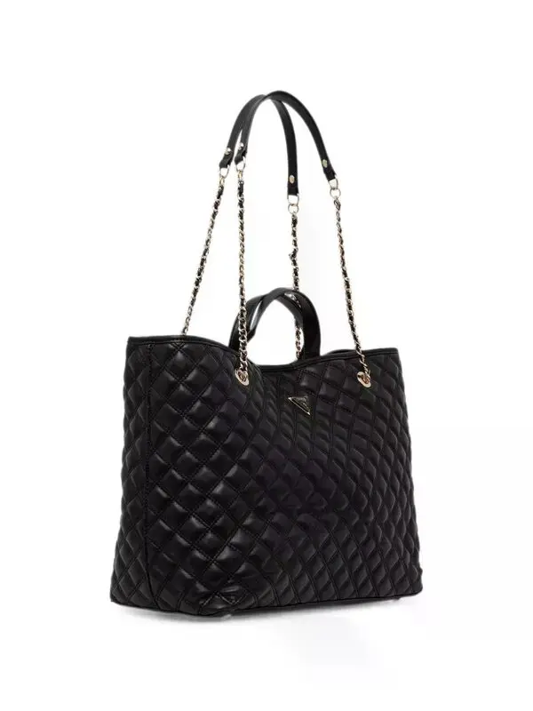 Guess Giully Quilted Logo-plaque Tote Bag