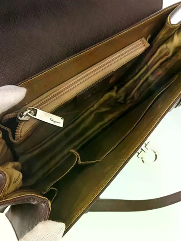 FERRAGAMO Gancini Ribbon Handbag