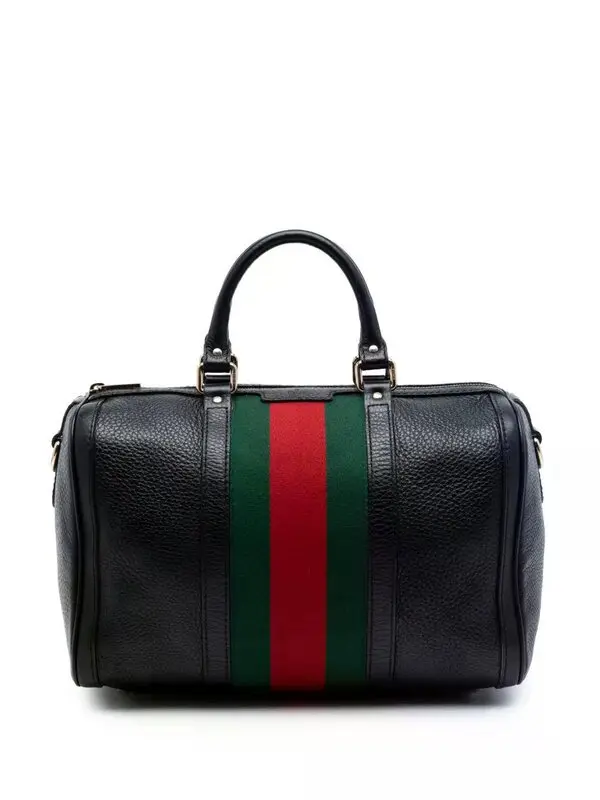 Gucci 2016-2026 Medium Calfskin Web Joy Boston Bag Satchel