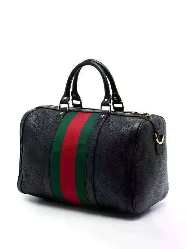 Gucci 2016-2026 Medium Calfskin Web Joy Boston Bag Satchel