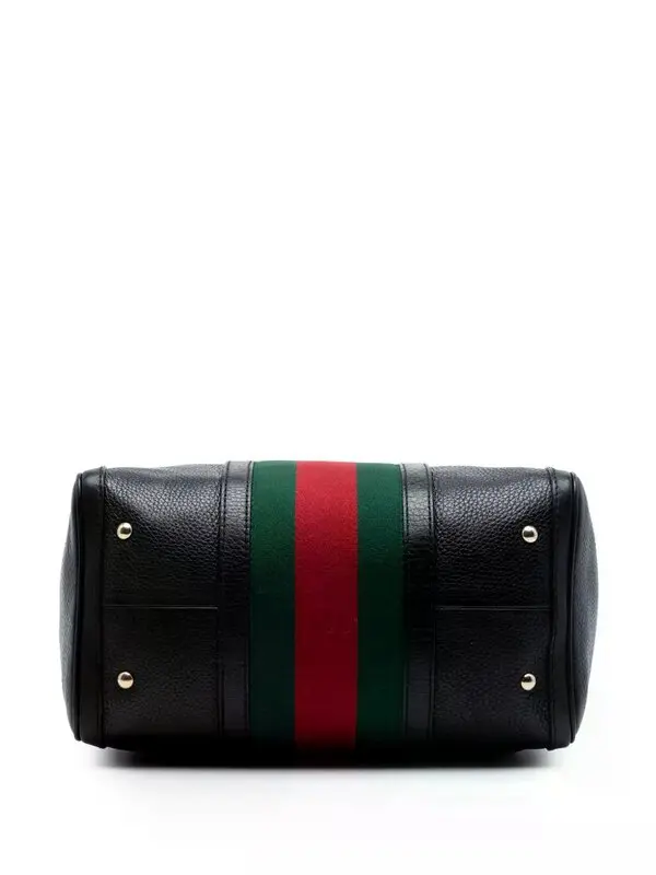 Gucci 2016-2026 Medium Calfskin Web Joy Boston Bag Satchel