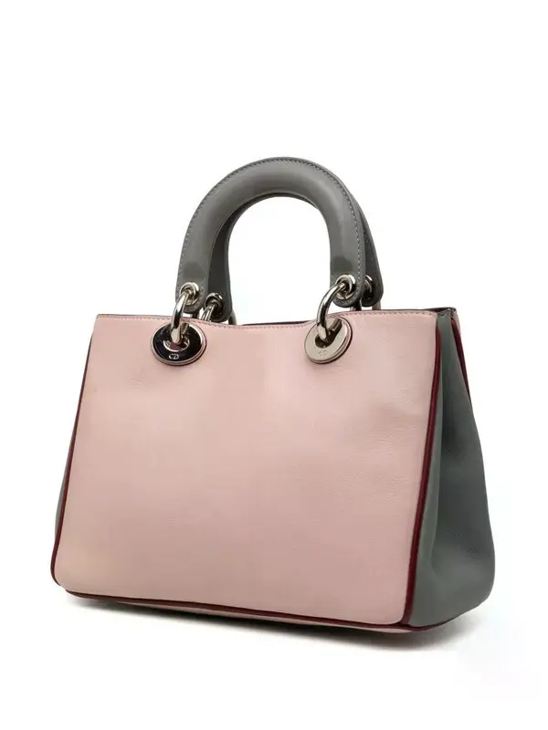 Dior 2014 Mini Tricolor Leather Diorissimo Satchel
