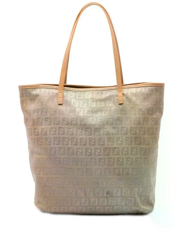 Fendi 2000-2010 Zucchino Canvas Tote Bag - Neutrals