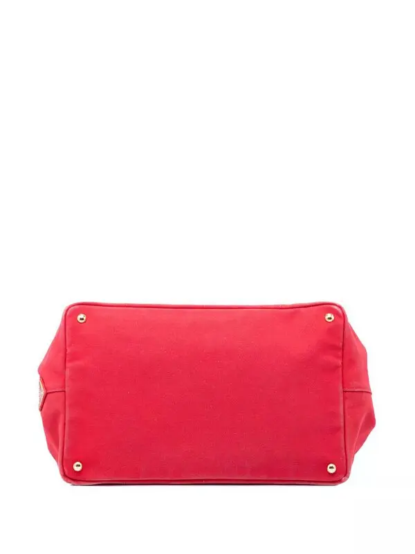 Prada Canapa Large Logo Satchel