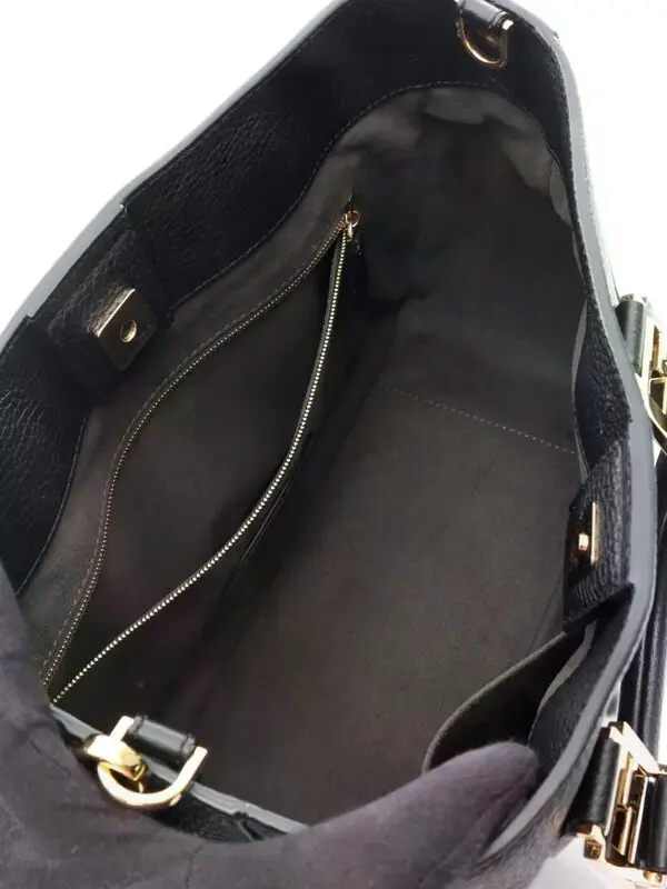 Fendi 2010s Ff Leather Tote Bag