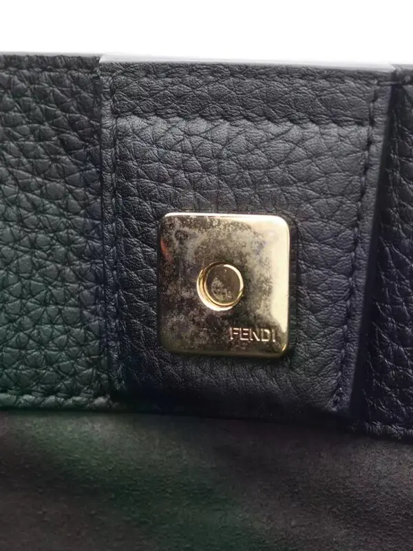 Fendi Ff Leather Tote Bag - Black