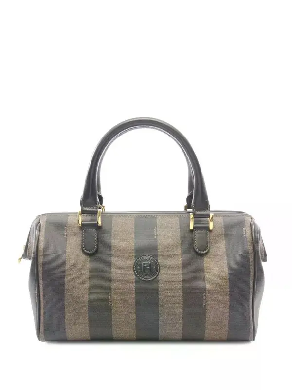 Fendi Pequin Boston Bag