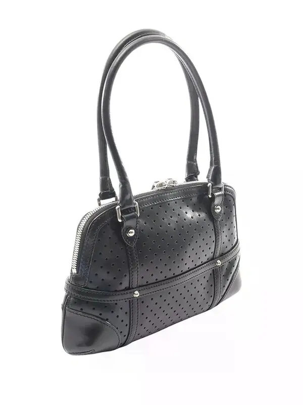 Gucci 2000-2015 Perforated Leather Shoulder Bag