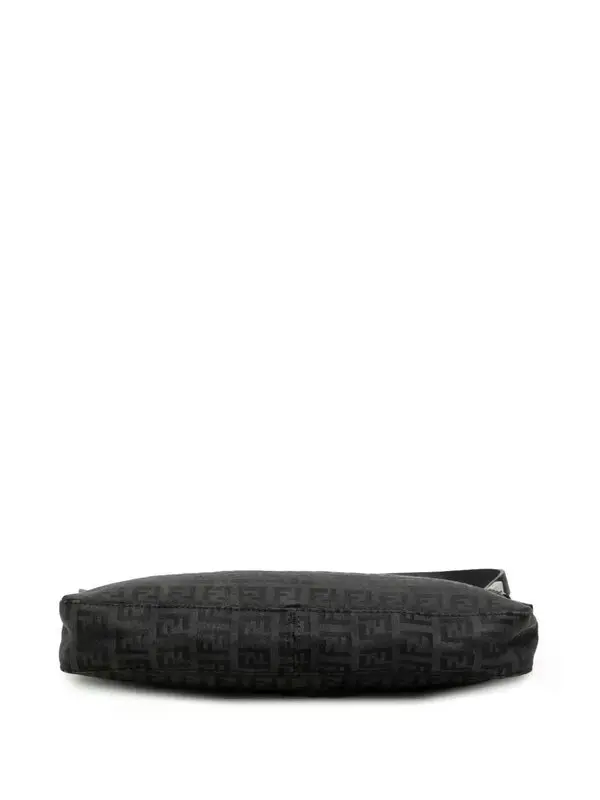 Fendi Zucchino Canvas Pochette Shoulder Bag