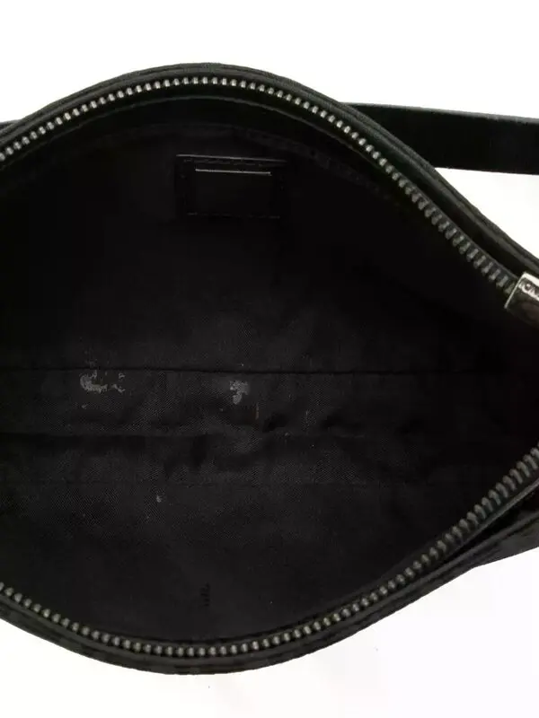 Fendi Zucchino Canvas Pochette Shoulder Bag