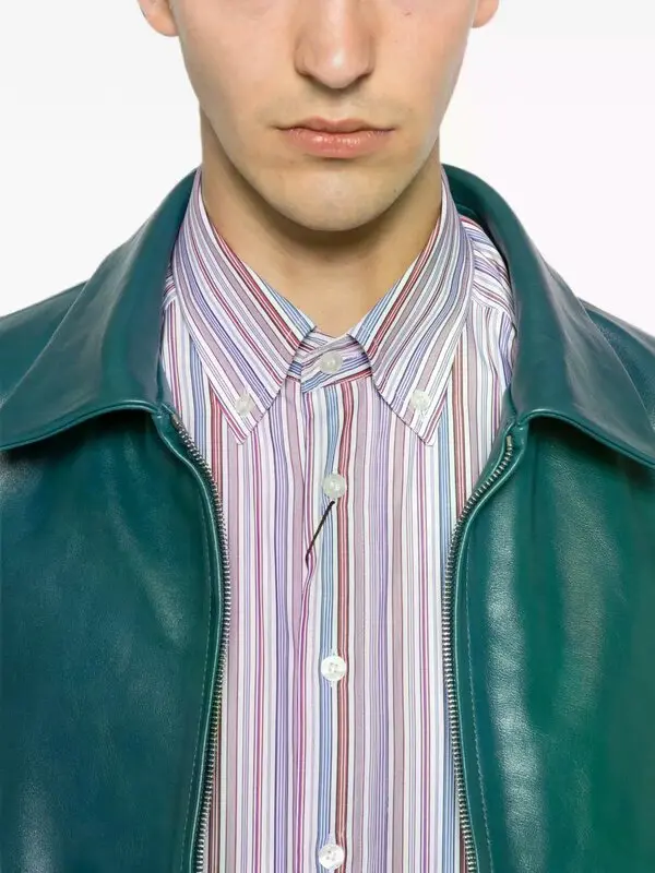Etro Striped Embroidered-logo Shirt