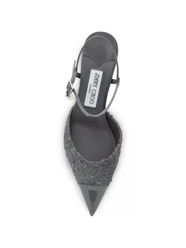 JIMMY CHOO Pearl-charm Tweed Pumps