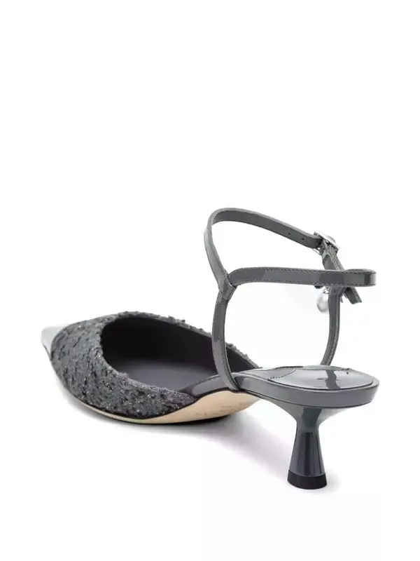 JIMMY CHOO Pearl-charm Tweed Pumps