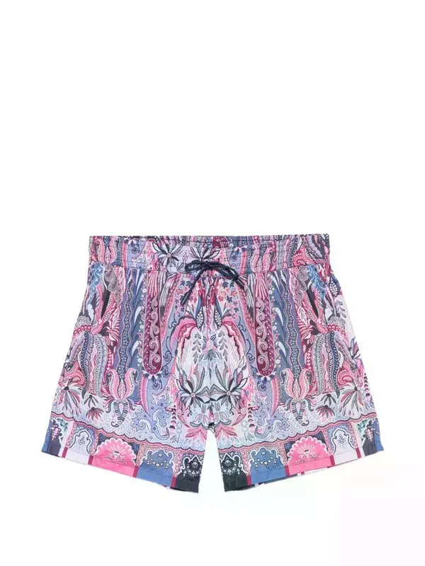 Etro Paisley Print Swim Shorts