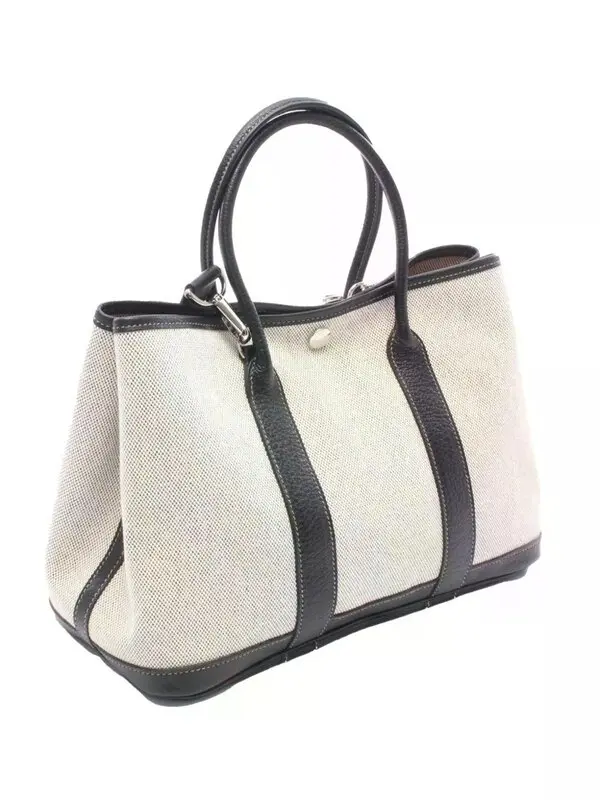 Hermès Toile Garden Party Tpm Tote Bag - Grey