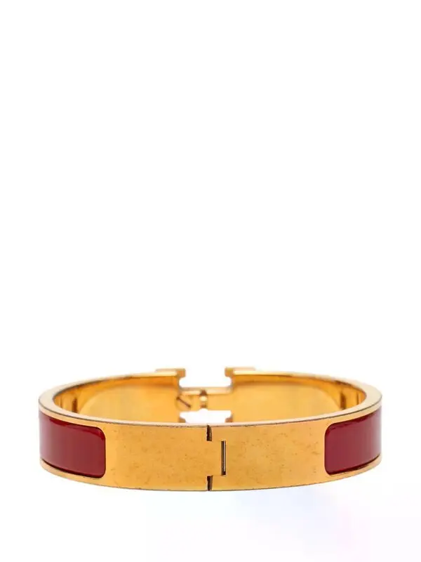 Hermès Narrow Enamel Clic H Bracelet Pm