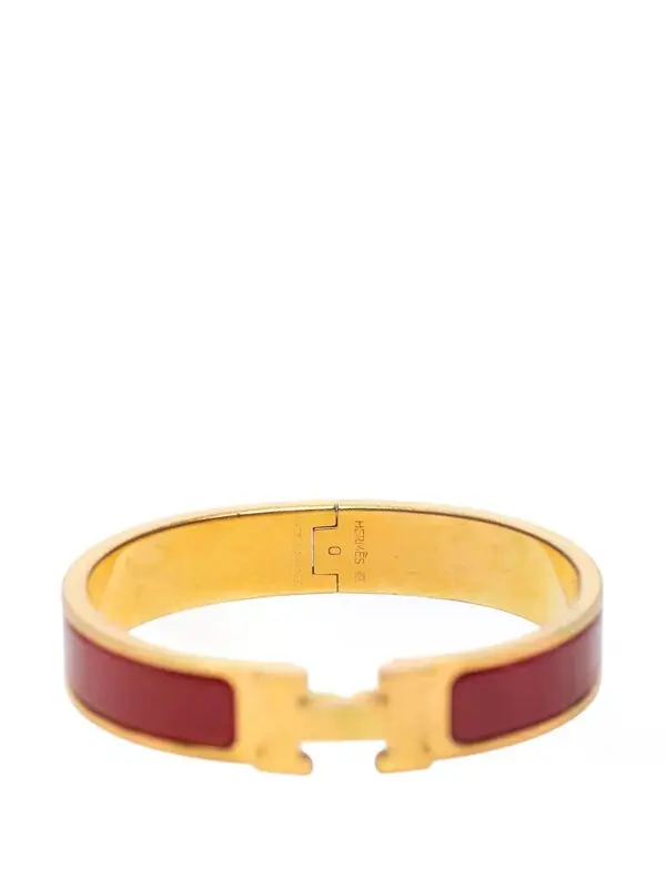 Hermès Narrow Enamel Clic H Bracelet Pm