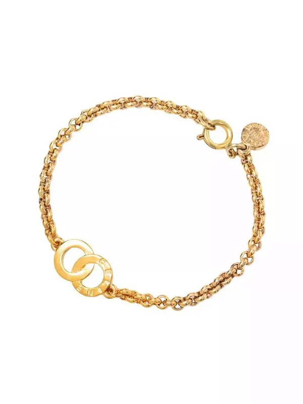 Celine 2000-2026 Plated Circle Charm Bracelet Costume Bracelet