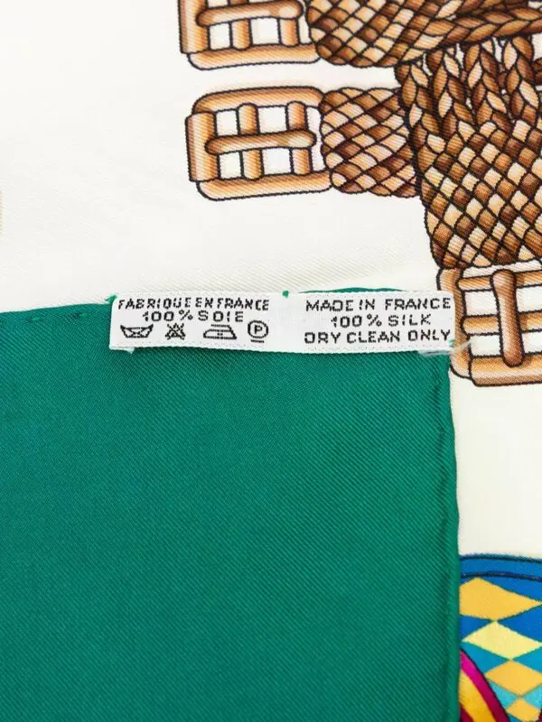 Hermès 20th Century Les Rubans Du Cheval Silk Scarf 90 Scarves