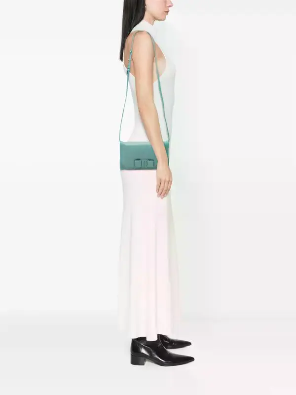 FERRAGAMO Viva Bow Crossbody Bag - Blue