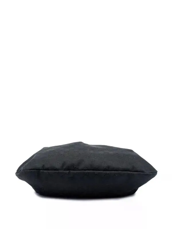 Gucci Gg Canvas Bamboo Studded Hobo Bag