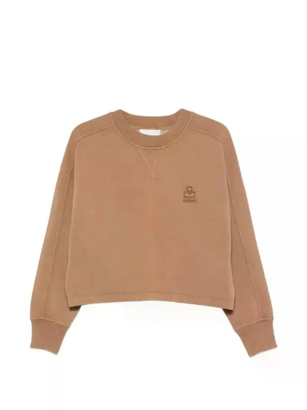 MARANT ETOILE Sunny Logo-embroidered Sweatshirt - Brown