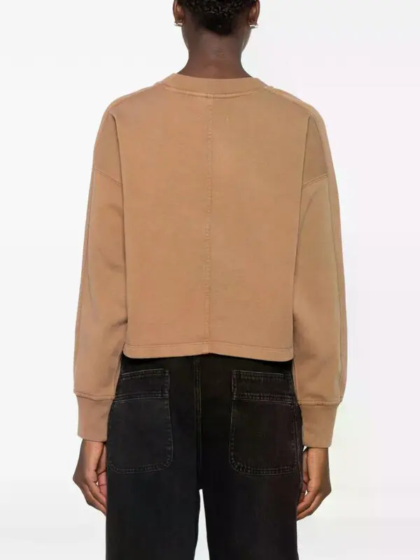 MARANT ETOILE Sunny Logo-embroidered Sweatshirt - Brown