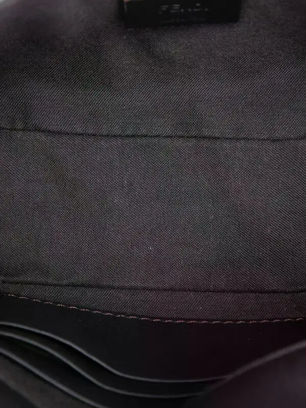 Fendi Mini Pequin Nubuck Baguette Satchel
