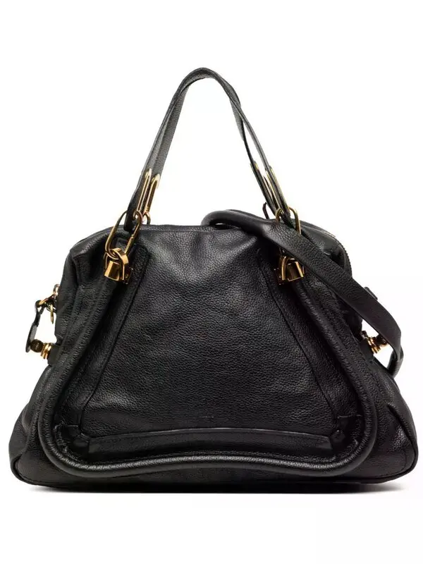 Chloé 2002-2026 Medium Pebbled Leather Paraty Satchel