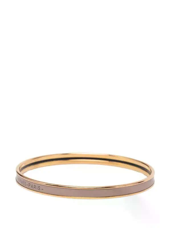 Hermès 2000-2026 Extra Narrow Enamel Uni Bangle 62 Costume Bracelet