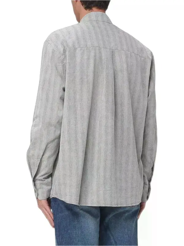 Our Legacy Herringbone-patterned Chest-pocket Shirt