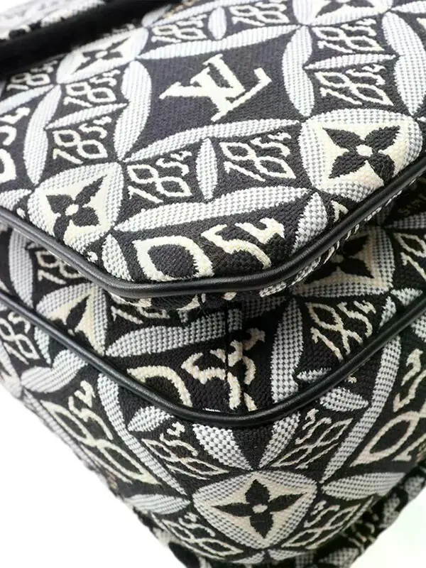 LOUIS VUITTON Monogram Jacquard Since 1854 Pochette Metis Satchel - Black