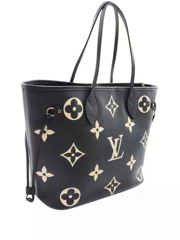 LOUIS VUITTON Giant Monogram Empreinte Neverfull Mm Tote Bag