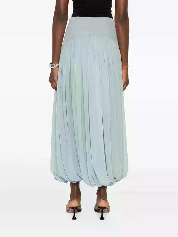 ABADIA Suri Pleated Midi Skirt
