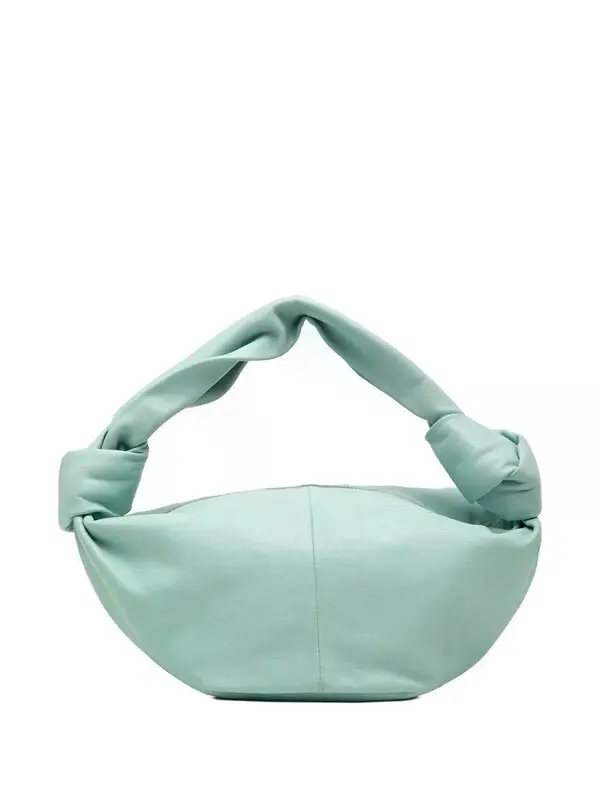 Bottega Veneta 2021-2026 Calfskin Double Knot Handbag - Blue
