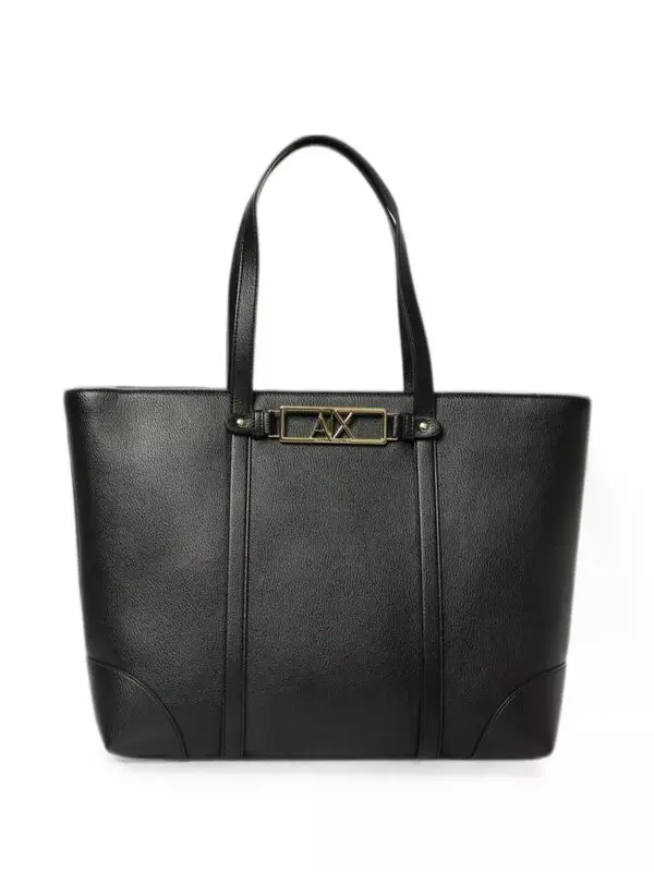 Emporio Armani Logo Plaque Tote Bag