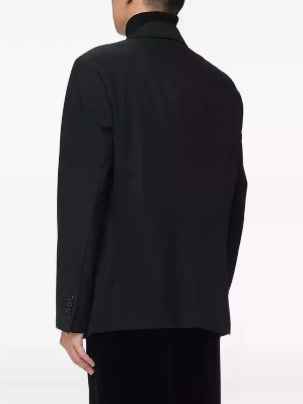 Emporio Armani Double-breasted Blazer - Black