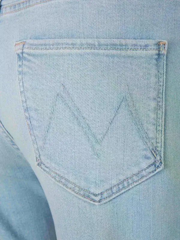 MOTHER The Hustler Ankle Fray Bootcut Jeans